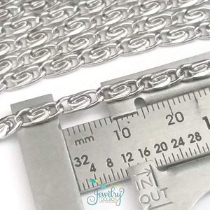 Lumachina Chain, Stainless Steel Snail Chain, 8x4x2mm, Hypoallergenic ...
