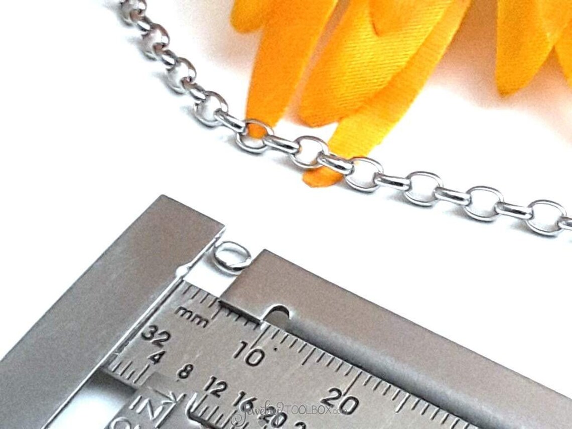 Stainless Steel Jewelry Chain, Soldered Closed Links, Rolo Style ...