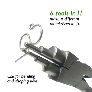 Six Step Bail Making Pliers, 6 in 1 Looping Pliers, Wire Jewelry Making ...