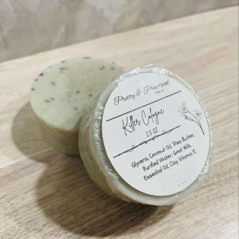 Handcrafted Men's Soap: Poppy Seed, Clay & Jojoba Oil - Etsy