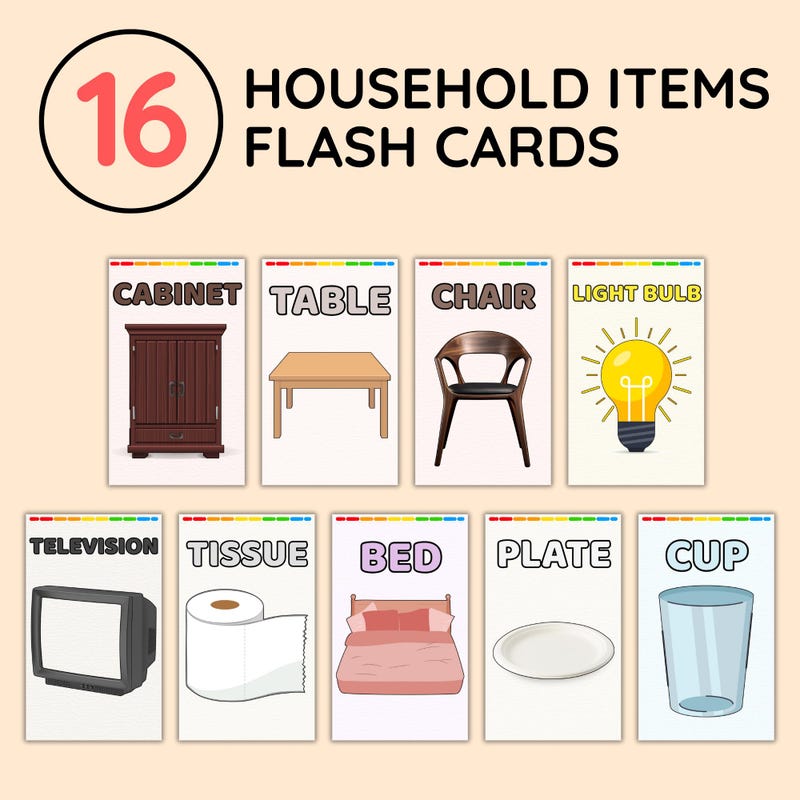 Daily Objects Cards - Etsy