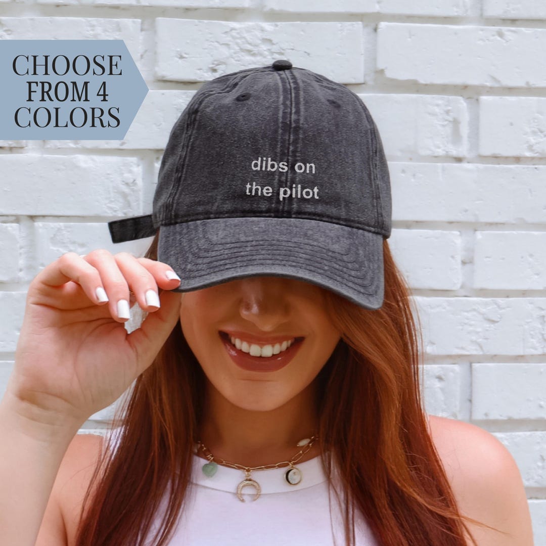 Embroidered Flight Attendant Cap Pilot Wife Hat Aviation Pilot ...