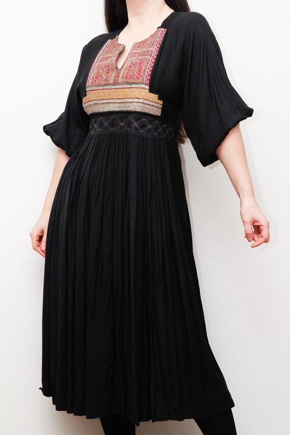Vintage Afghan Patchwork Kaftan Cotton Folk Folklore … - Gem