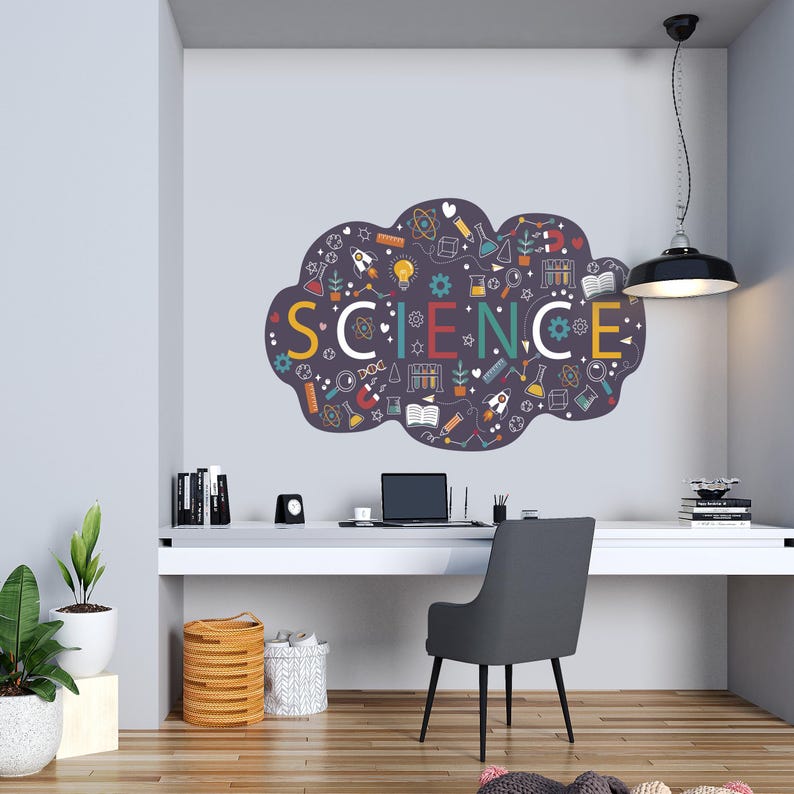 Science Wallpaper: Educational Wall Decor , STEM Design for Schools ...