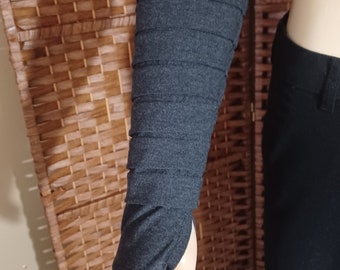 Star Wars Cosplay Inspired Dark Brown Arm Wraps/gauntlets Handmade - Etsy