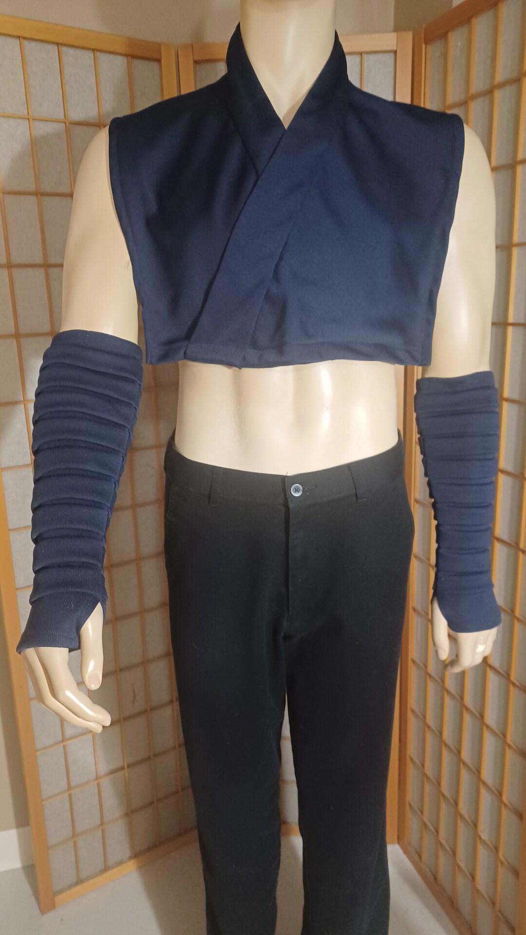 Star Wars Cosplay Inspired Dark Navy Colored Arm Wraps/gauntlets With ...