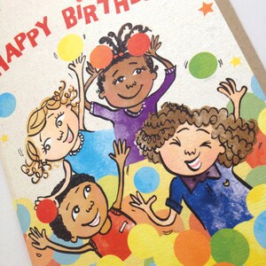 Happy Birthday Card, Multicultural Birthday Cards, Childrens Birthday ...
