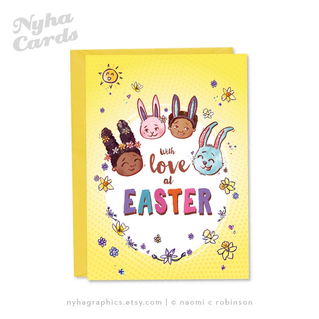 Love at Easter Card, Happy Easter Card, Cute Cards, Spring Flowers ...