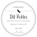 Editable Dill Pickle Canning Label Template - Printable Jar Lid Sticker ...