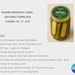Editable Dill Pickle Canning Label Template - Printable Jar Lid Sticker ...
