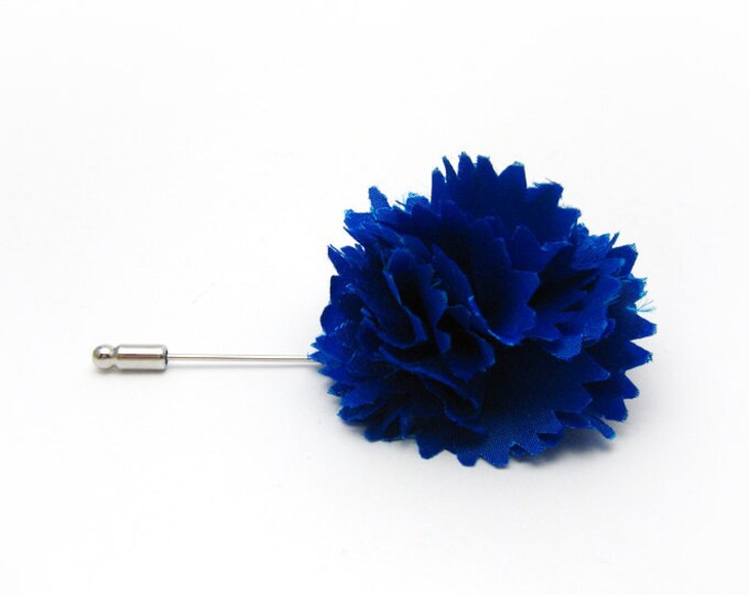 Lapel Flower Pin Blue Carnation Stick Pin - Etsy