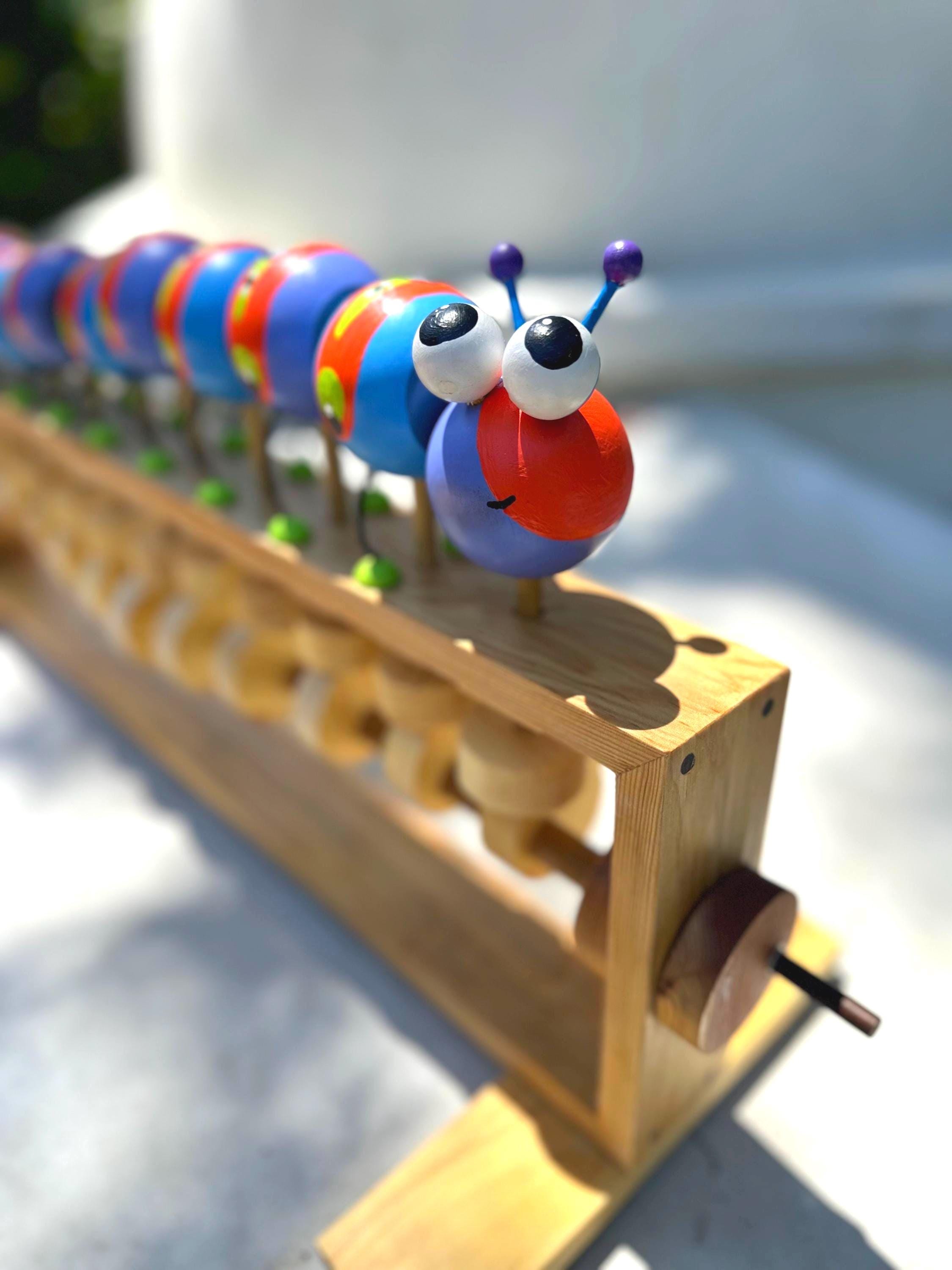 Inching Caterpillar and Flying Butterfly Wooden Automaton - Etsy