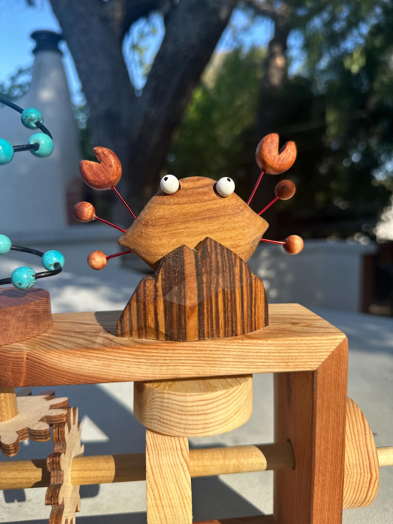 Under-the-sea Automaton Toy. Reclaimed Redwood. Manually Operated ...