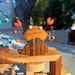 Under-the-sea Automaton Toy. Reclaimed Redwood. Manually Operated ...