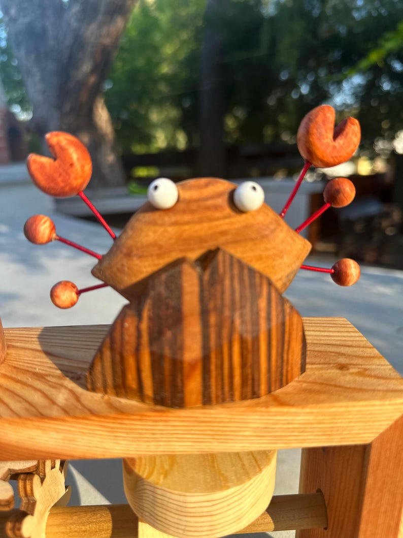 Under-the-sea Automaton Toy. Reclaimed Redwood. Manually Operated ...