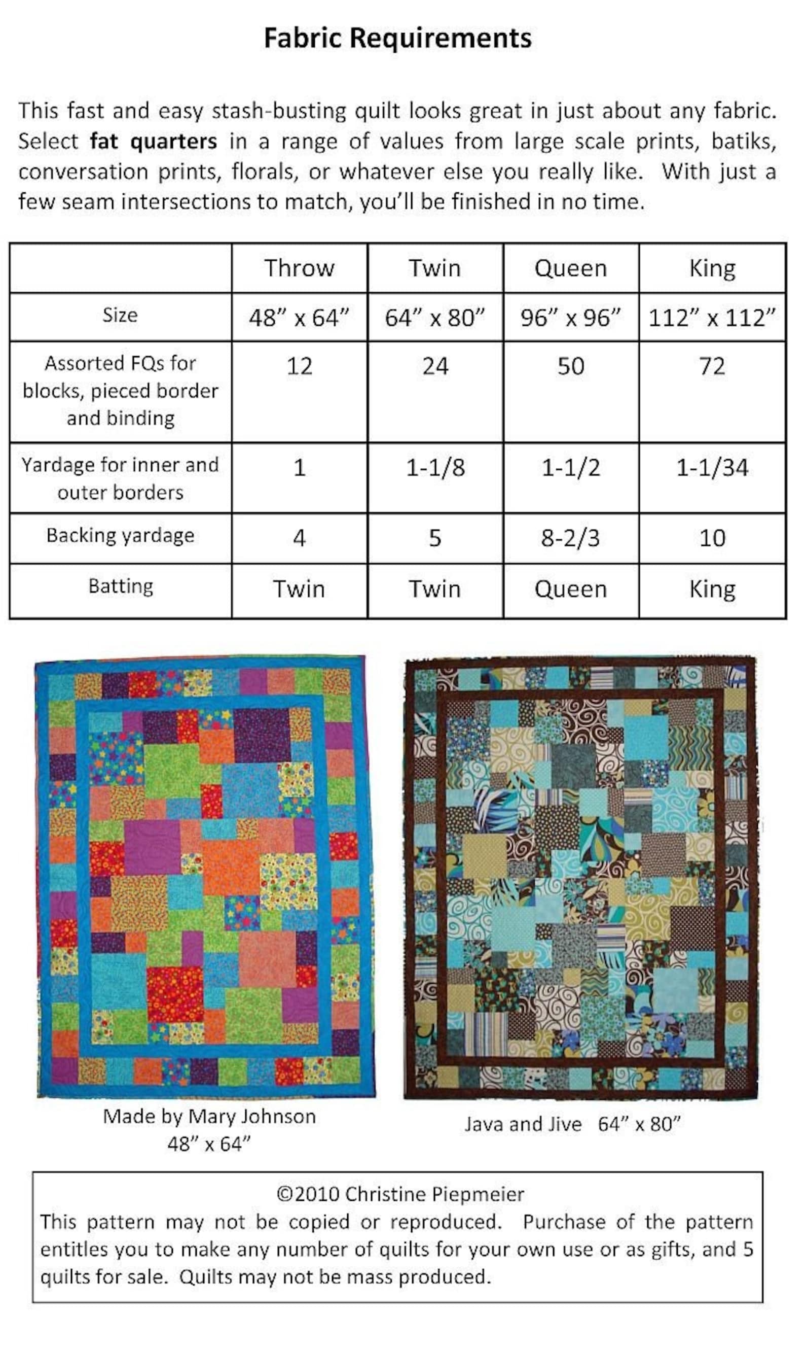 All Boxed up Quilt Pattern in 4 Sizes - Etsy