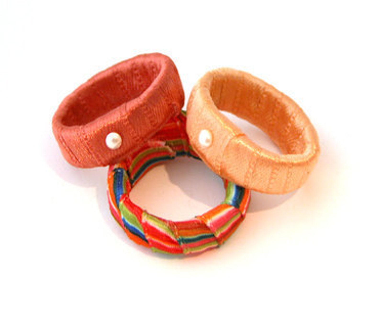 Boho Stacking Rings Orange Fashion Ring Stackable Ring - Etsy