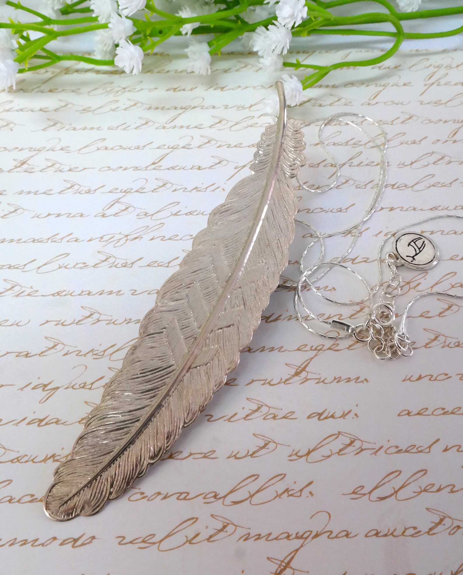 Feather Necklace Feather Charm Silver Necklace Silver Wild - Etsy Israel