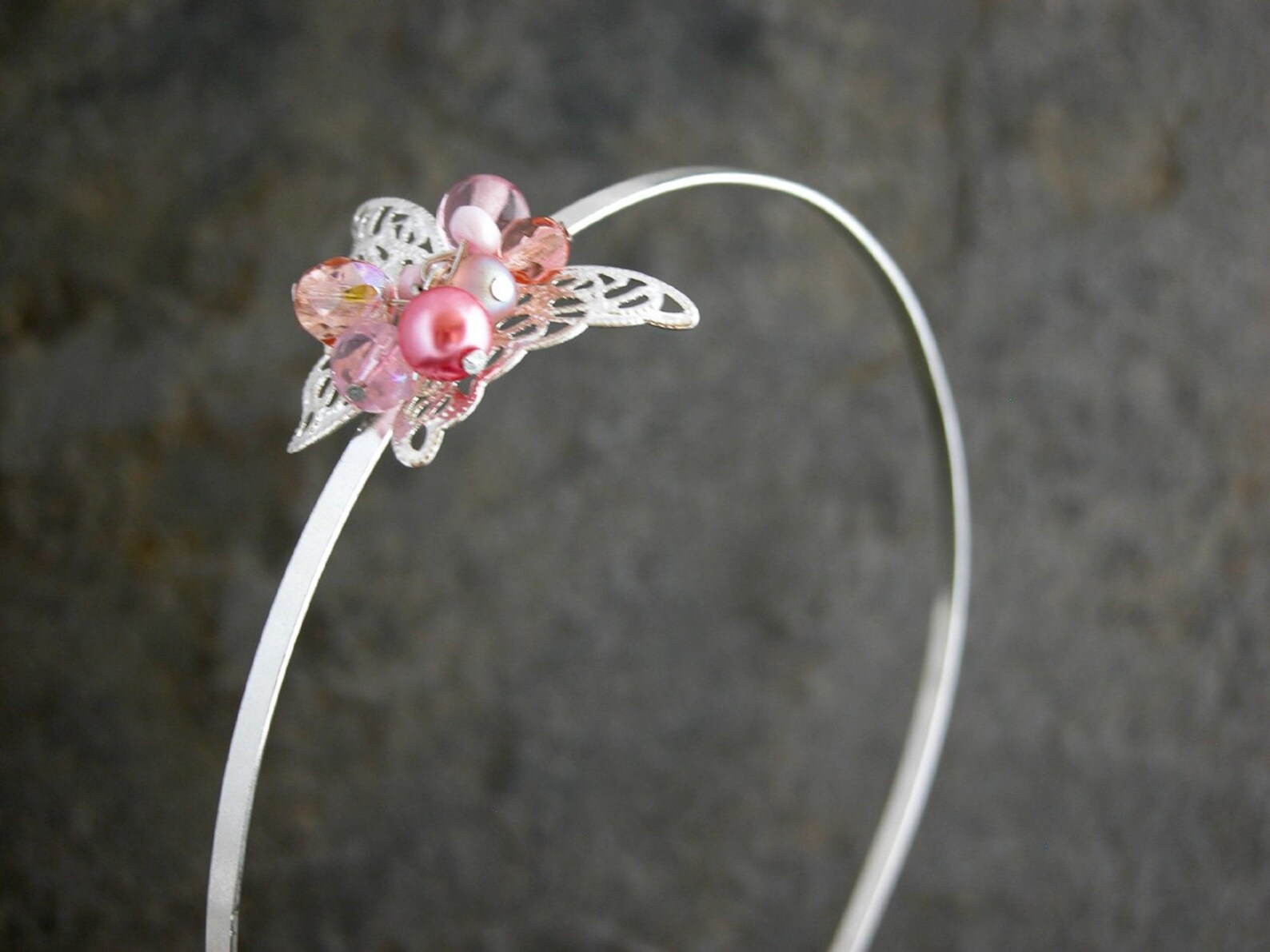 Pink Butterfly Tiara Butterfly Headband Butterfly Crown | Etsy