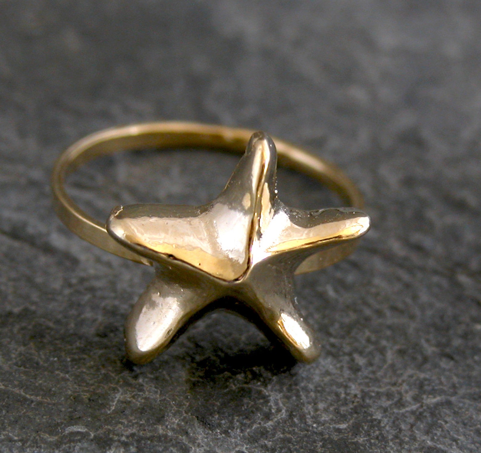 Gold Star Ring, Star Ring, Little Star Ring, Stars Jewelry, Star ...