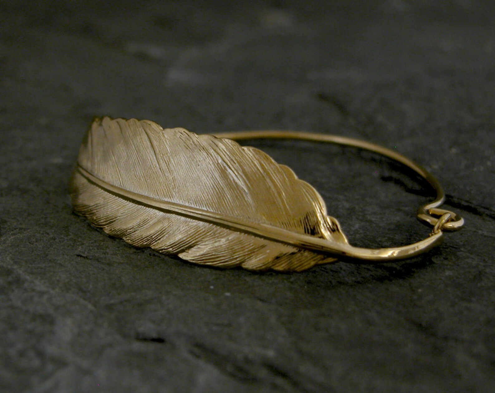 Gold Feather Cuff Bracelet, Gold Feather Bracelet, Golf Bracelet ...