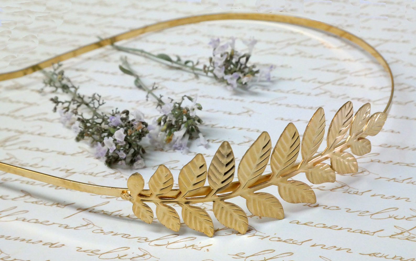 Greek Goddess Headpiece Gold Leaf Headband Grecian Crown | Etsy