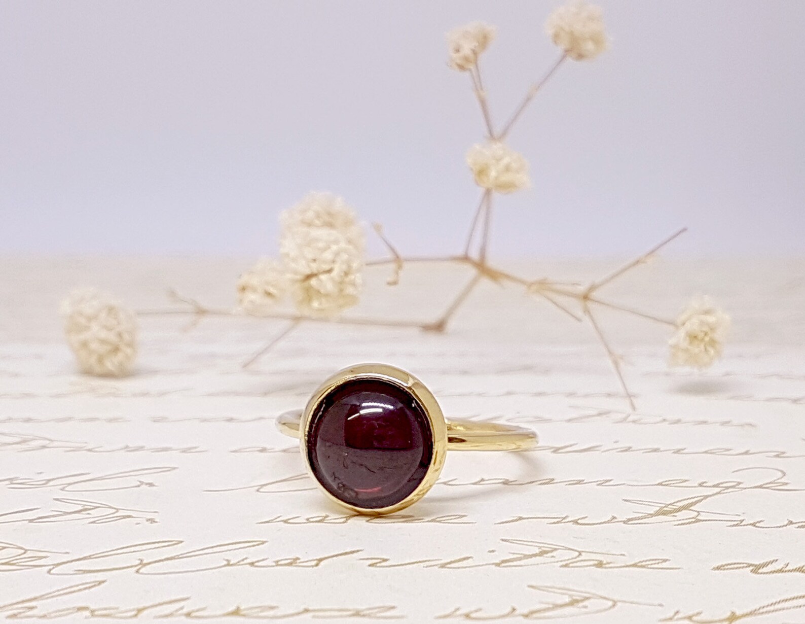 January Birthstone Ring - Etsy