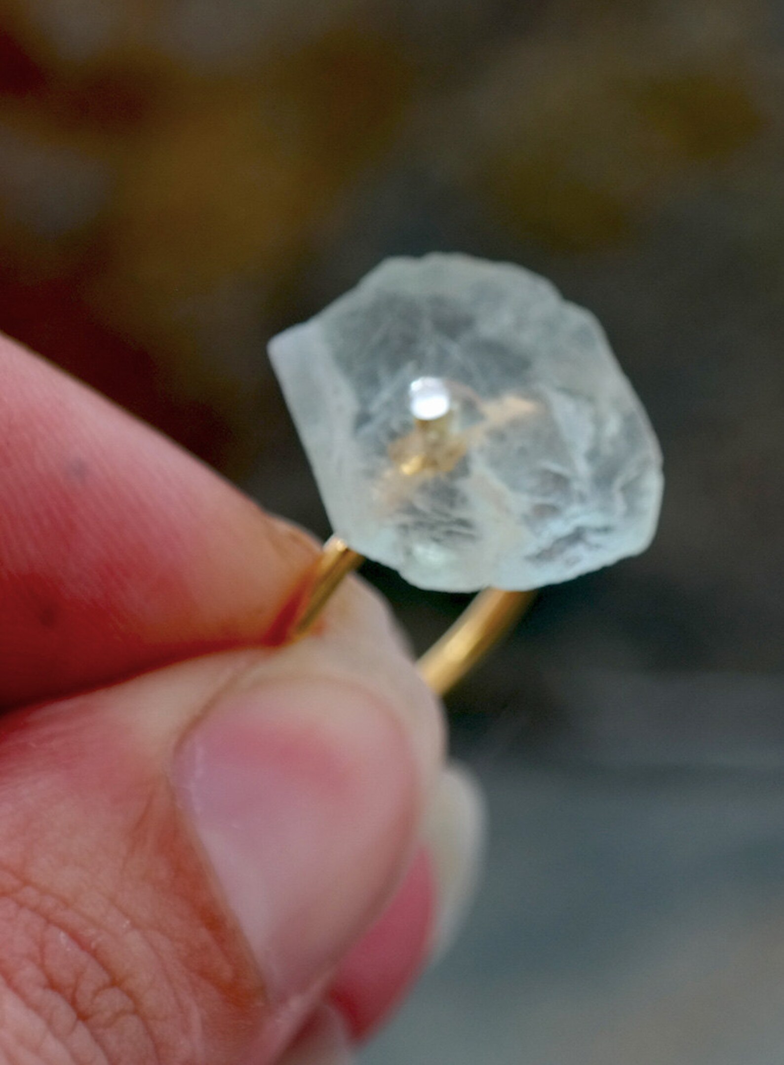 Gold Fluorite Ring Raw Fluorite Ring Statement Ring Gold - Etsy Israel