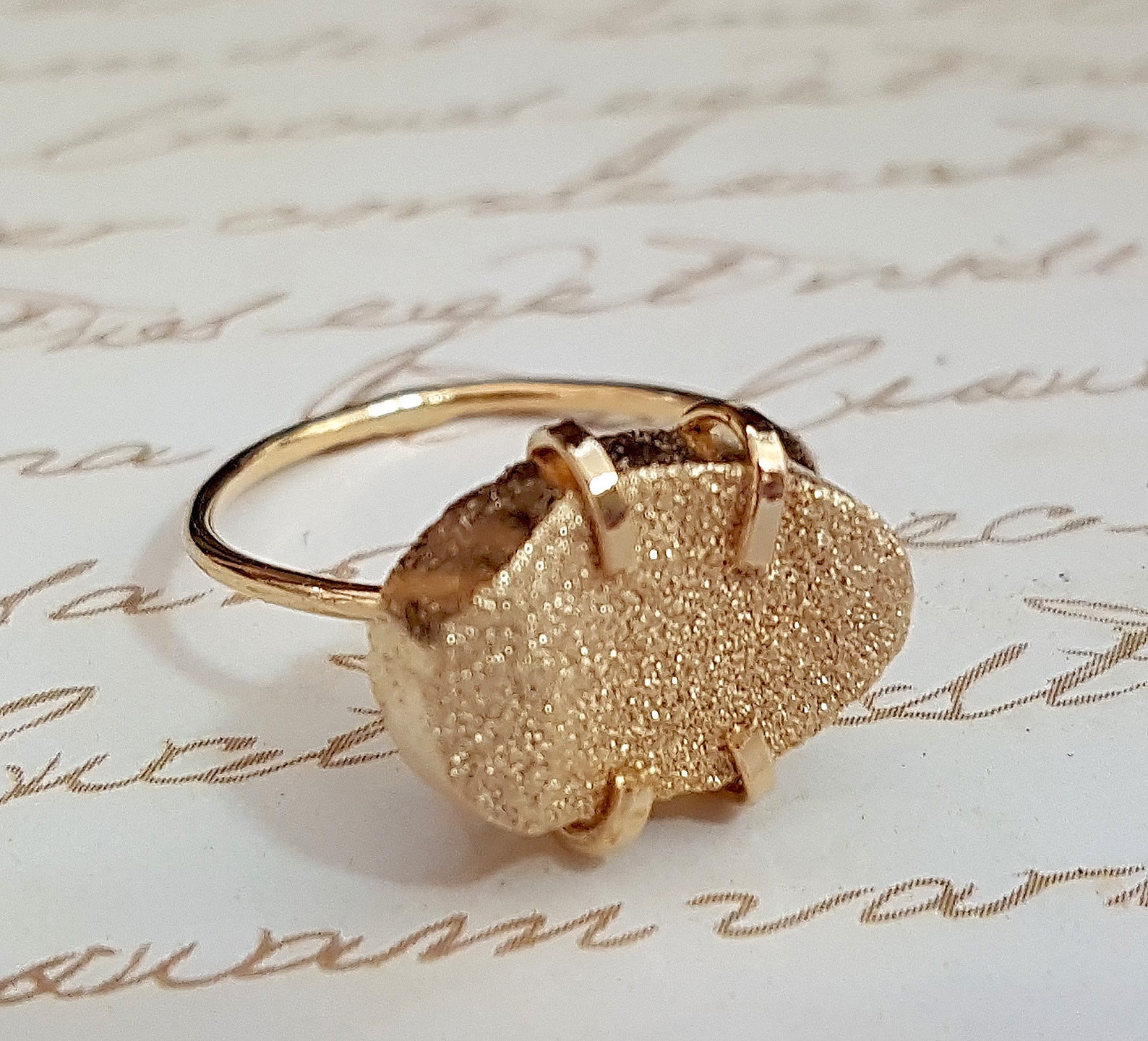 Gold Druzy Ring, Druzy Ring, Geode Ring, Gemstone Ring, Gold Ring ...