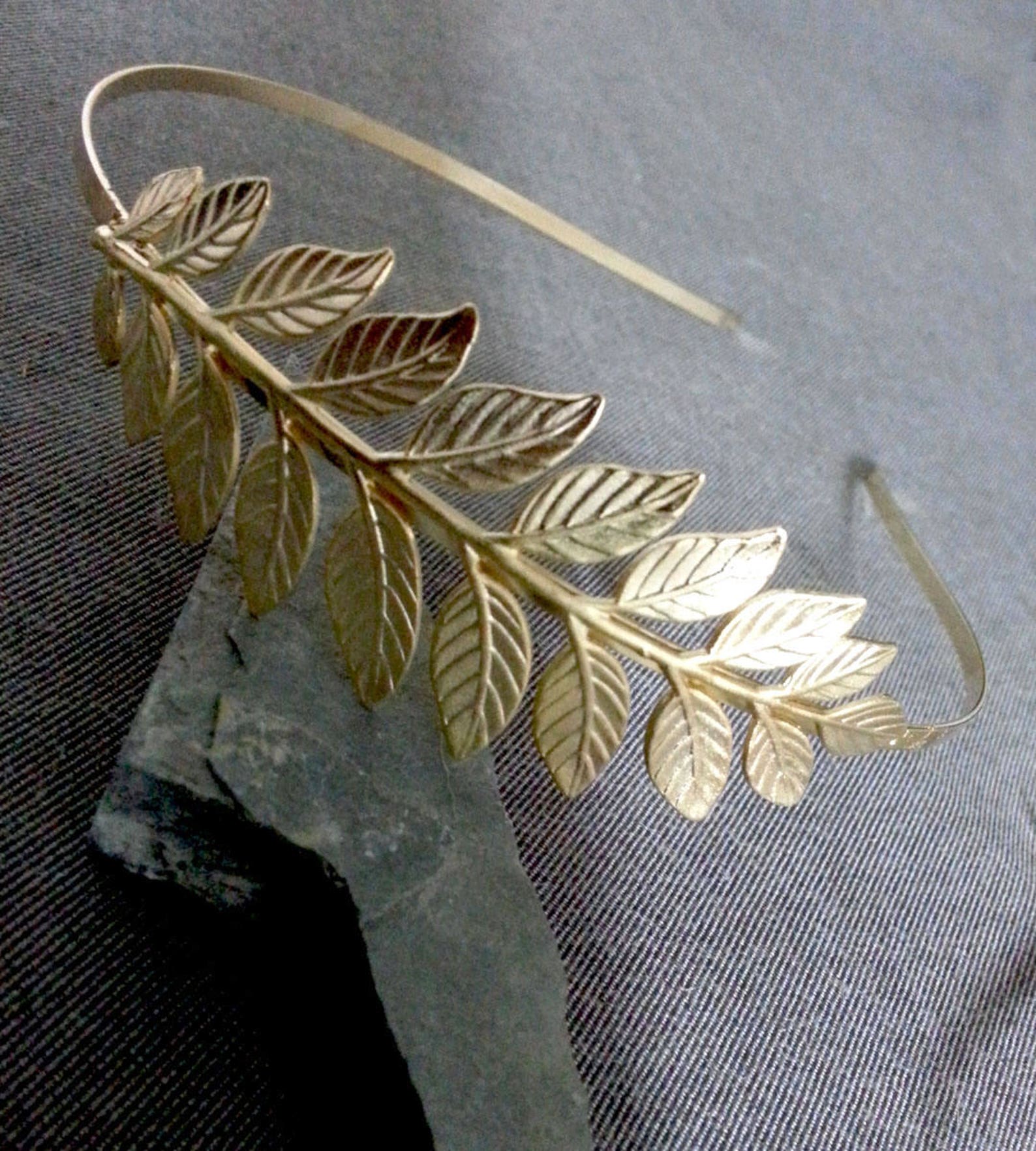 Greek Goddess Headpiece Gold Leaf Headband Grecian Crown | Etsy
