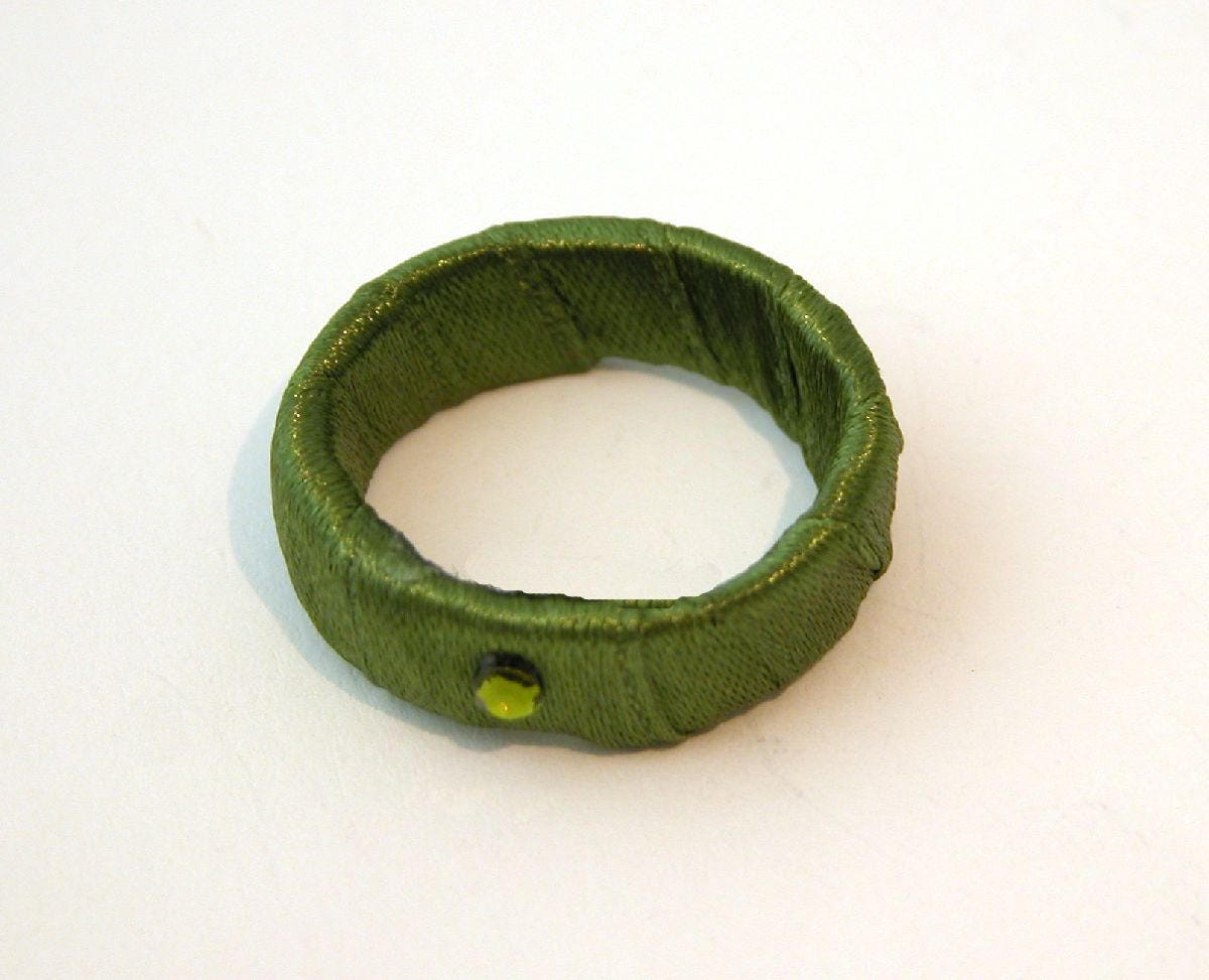 Christmas Women's Mother Gift Stacking Rings Green Ring | Etsy