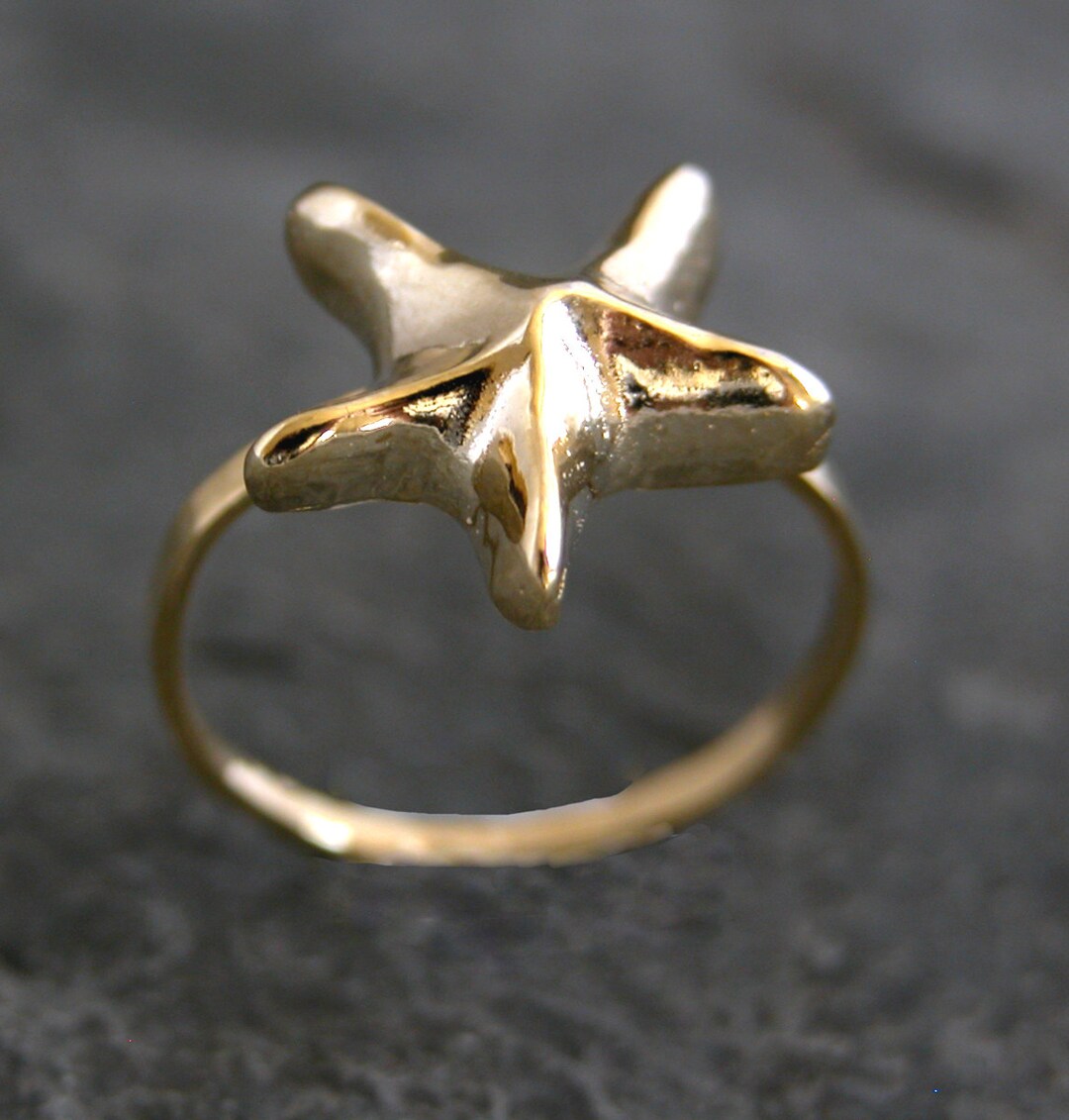 Gold Star Ring, Star Ring, Little Star Ring, Stars Jewelry, Star ...