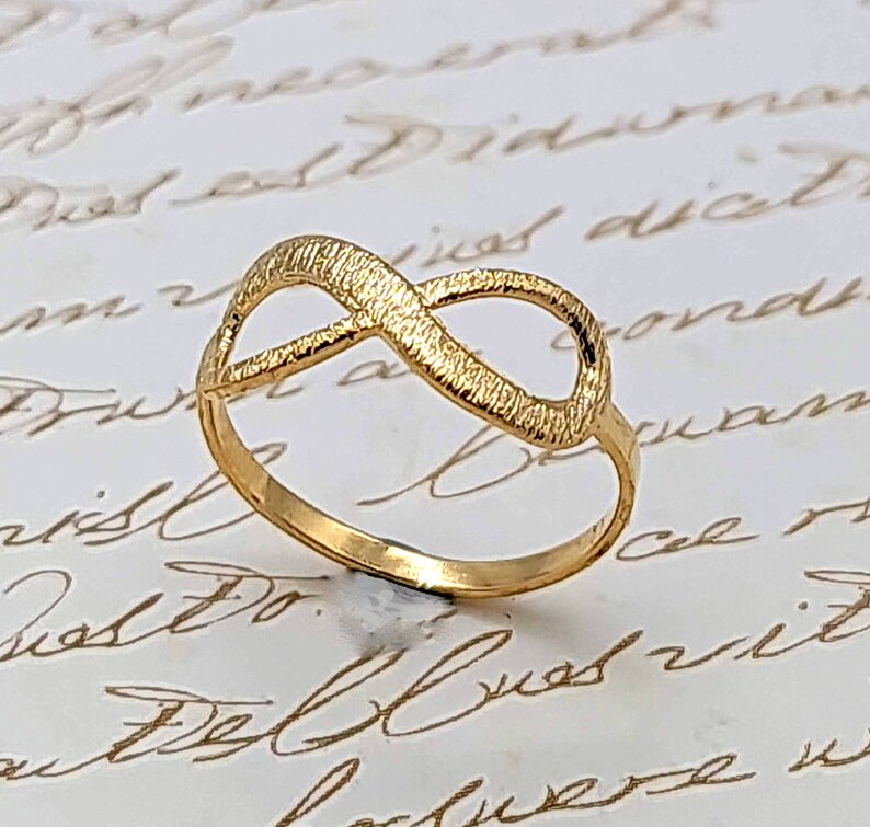 Gold Infinity Ring Infinite Love Ring Gold Infinity Knot | Etsy
