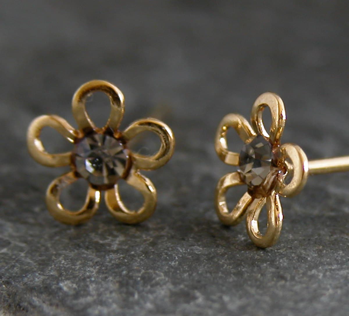 Stud Earrings Gold Studs Gold Stud Earring Post Earrings | Etsy