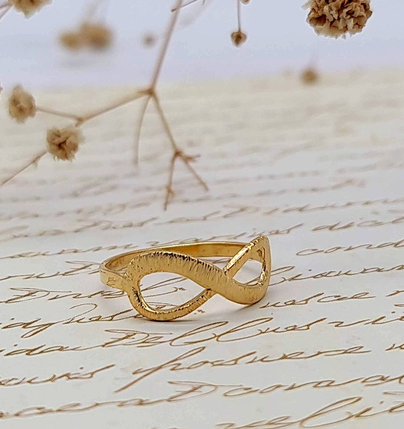 Gold Infinity Ring Infinite Love Ring Gold Infinity Knot | Etsy