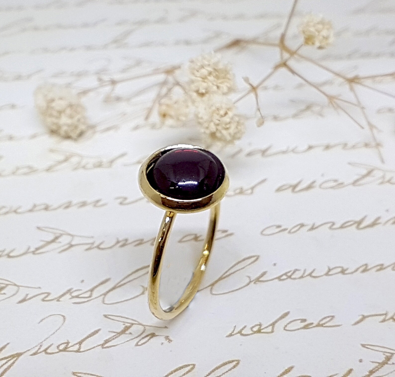 January Birthstone Ring - Etsy