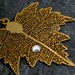 Gold Maple Leaf Jewelry Set, Maple Leaf Earrings, Maple Leaf Necklace ...