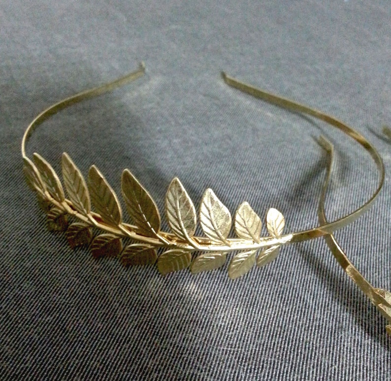 Greek Goddess Headpiece Gold Leaf Headband Grecian Crown - Etsy