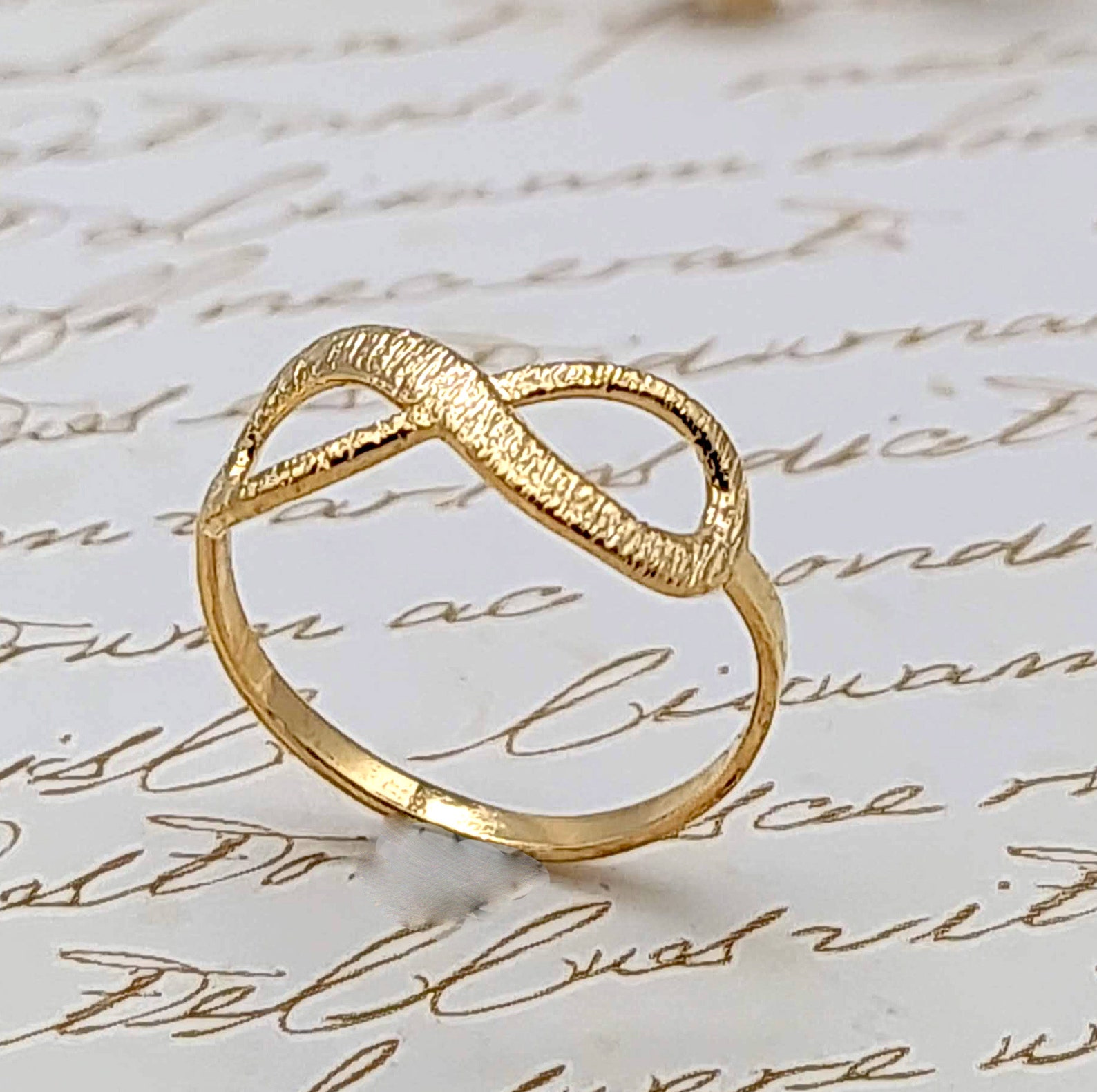 Gold Infinity Ring Infinite Love Ring Gold Infinity Knot | Etsy