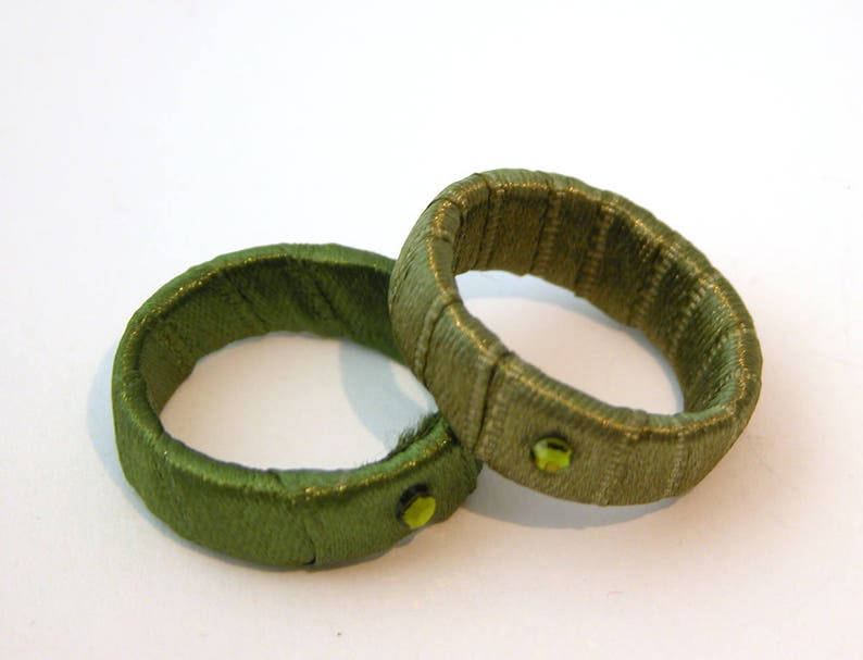 Christmas Women's Mother Gift Stacking Rings Green Ring | Etsy