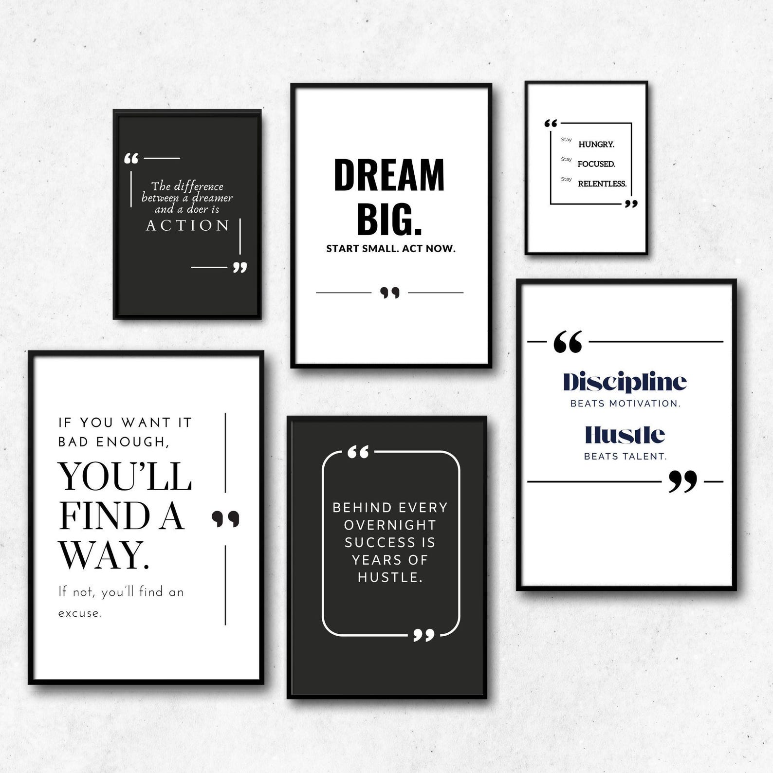Motivational Quotes Posters, Inspirational Wall Print, Inspirational ...