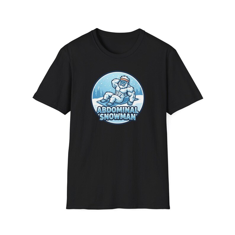 Abdominal Snowman Snowman Abs Humor T-shirt | Winter Fitness Tee - Etsy