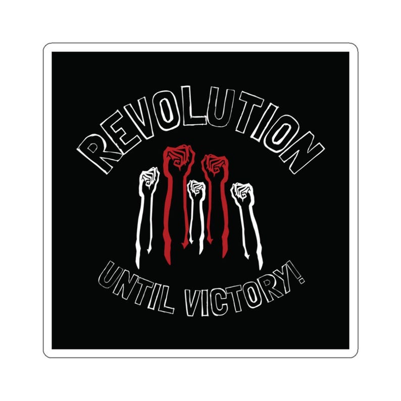 Revolution Until Victory Sticker | Pro Palestine Solidarity Vinyl Decal ...