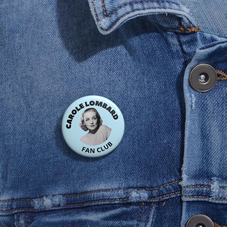 Carole Lombard Fan Club Button: Old Hollywood Memorabilia - Etsy