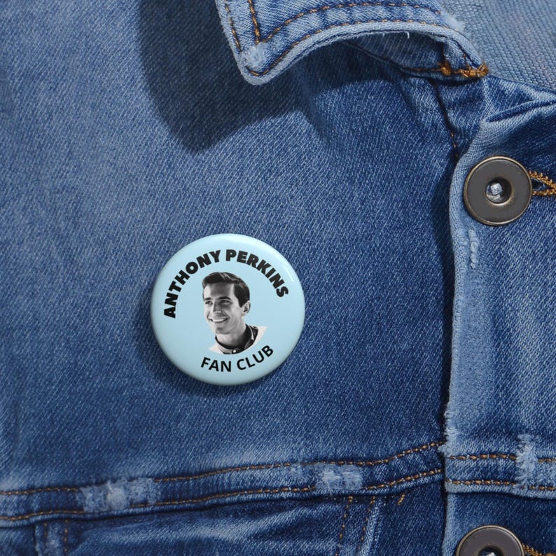 Anthony Perkins Fan Club Button: Old Hollywood Memorabilia - Etsy