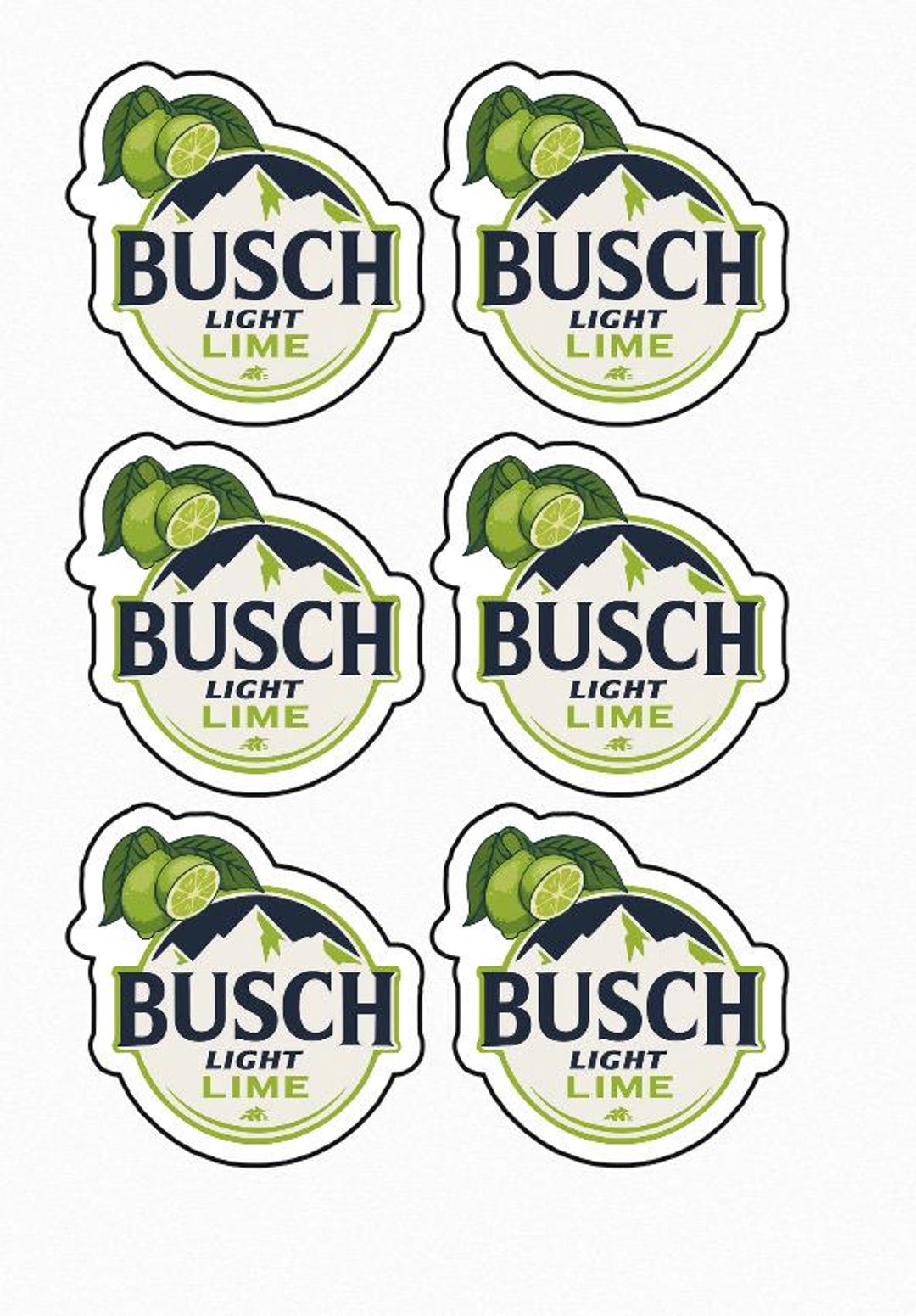 Busch Light Lime Stickers (4 Stickers) - Etsy