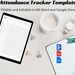 Editable Attendance Tracker Template: Printable PDF, MS Word & Google ...