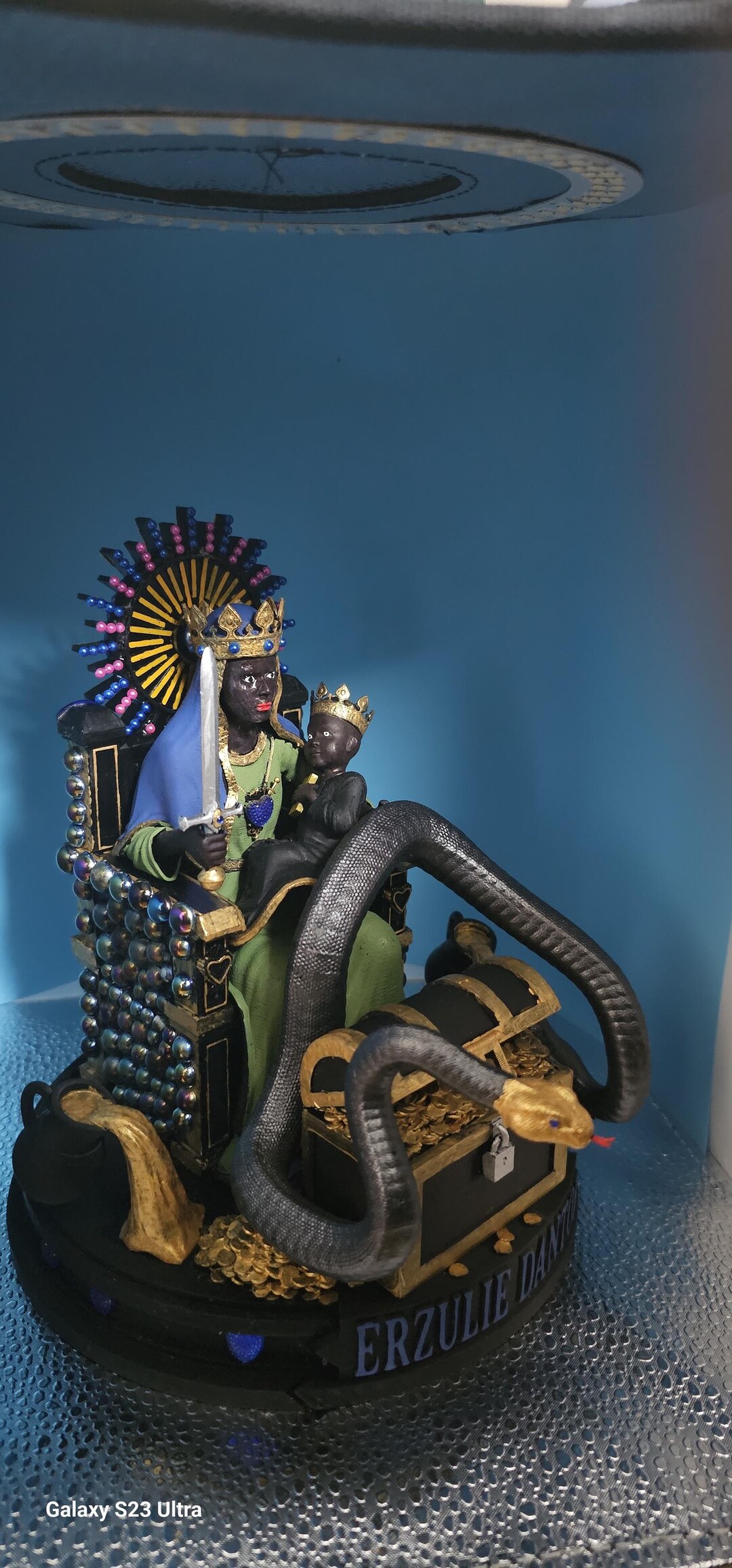 Erzulie Dantor Spirit Figurine: Haitian Vodou Resin Art. - Etsy