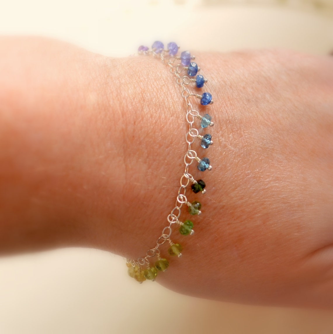 Rainbow Bracelet for Women Colorful Jewelry Multicolor - Etsy