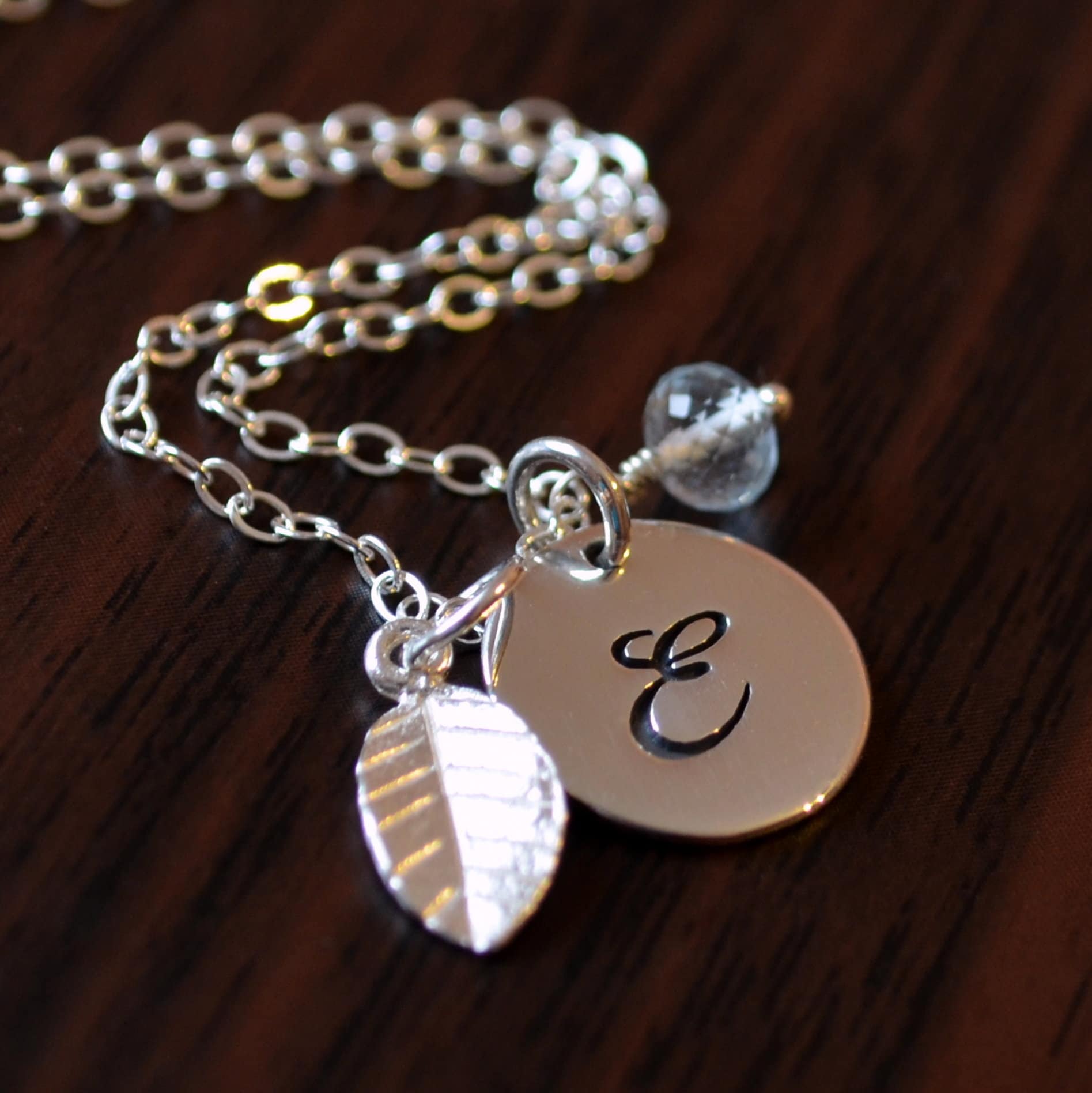 Personalized Initial Necklace for Girls Sterling Silver Charm | Etsy